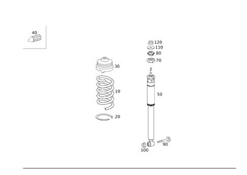 Rear Springs and Suspension Standard Suspension for 2008 Mercedes-Benz ...