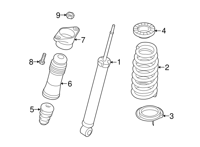 2007-2009 Kia Amanti Shock Absorber 55311-3F800 | OEM Parts Online