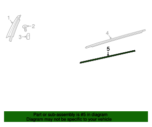 213-690-23-03 - Upper Molding 2017-2020 Mercedes-Benz | Mercedes-Benz ...