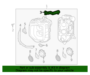 92152-S8000 - Headlight Bracket 2020-2022 Hyundai Palisade ...