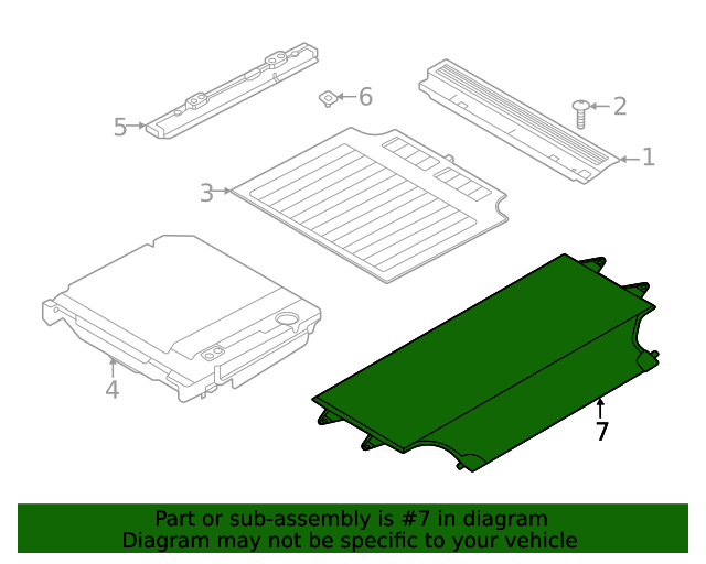 2022-2023 Land Rover Package Tray LR172831 | OEM Parts Online