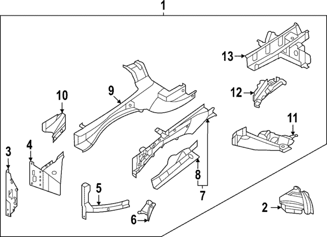 2022-2024 Nissan Pathfinder Lower Reinforced 67466-6SA0A | Team Nissan Inc.