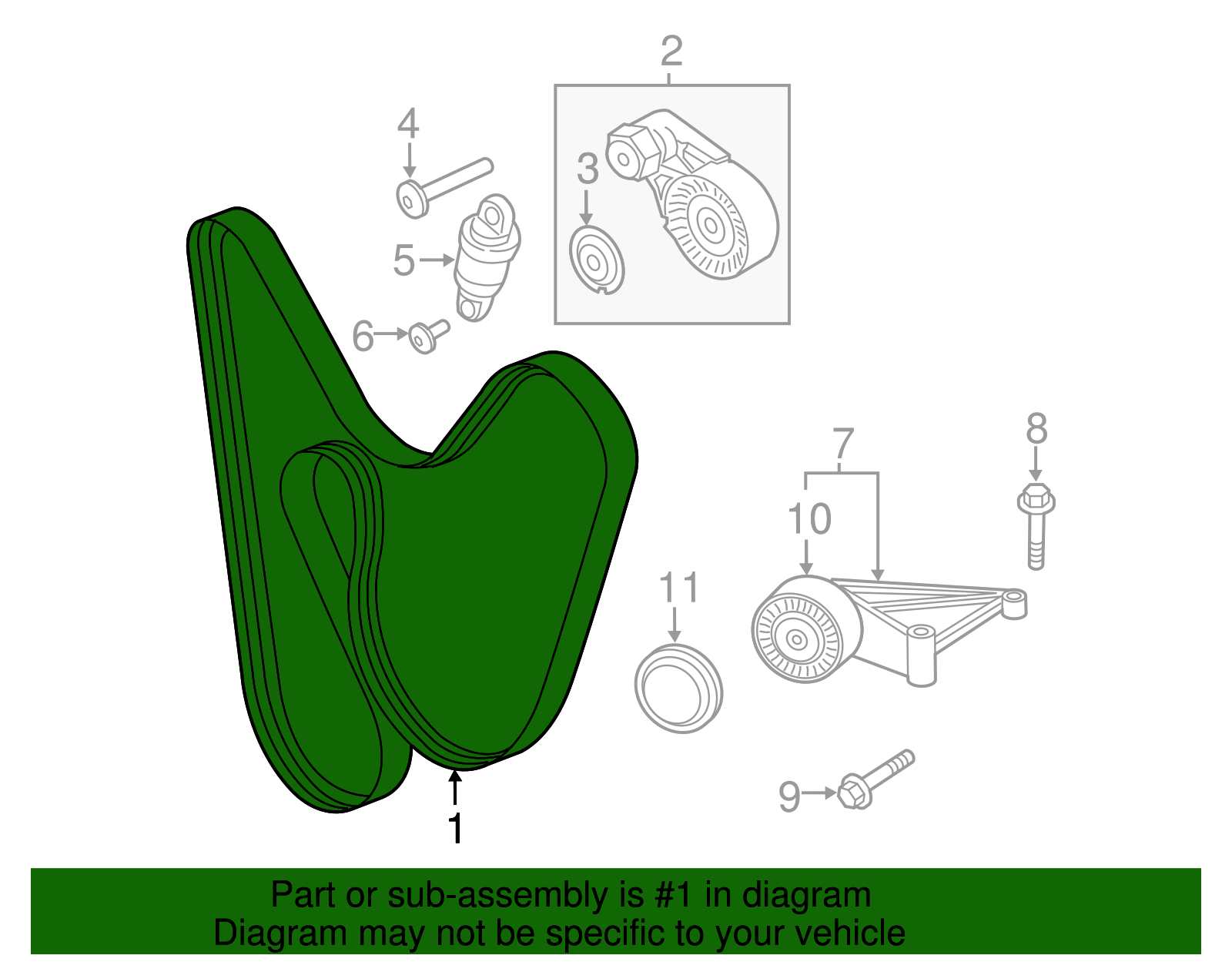 2014-2024 Porsche Serpentine Belt 0PB-903-137-D | Sunset Porsche Parts