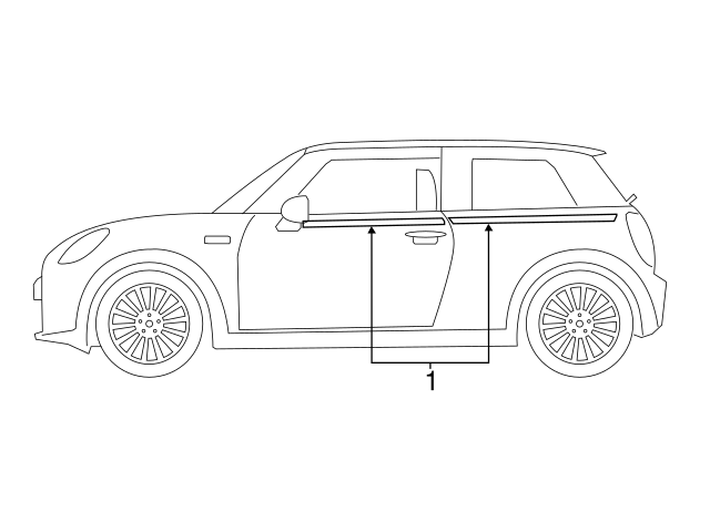 2014-2024 Mini Side stripe John Cooper Works 51-14-2-355-306 ...
