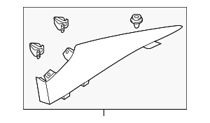 2015-2017 Hyundai Accent Upper Quarter Trim 85860-1R000-RY | OEM Parts ...
