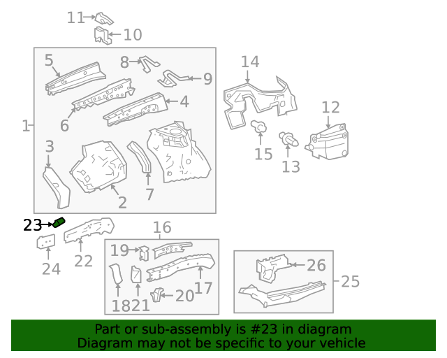 57249-06010 - Bracket - 2002-2021 Lexus | My L Parts