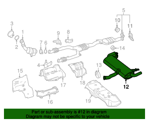 253-490-46-01 - Muffler & Pipe 2019-2020 Mercedes-Benz GLC 43 AMG ...