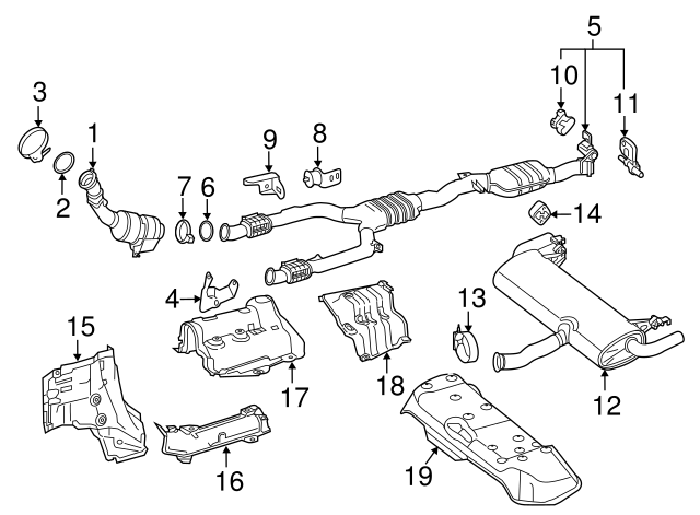 OEM Mercedes-Benz Intermediate Pipe For 2017-2023 Mercedes-Benz GLC 43 ...