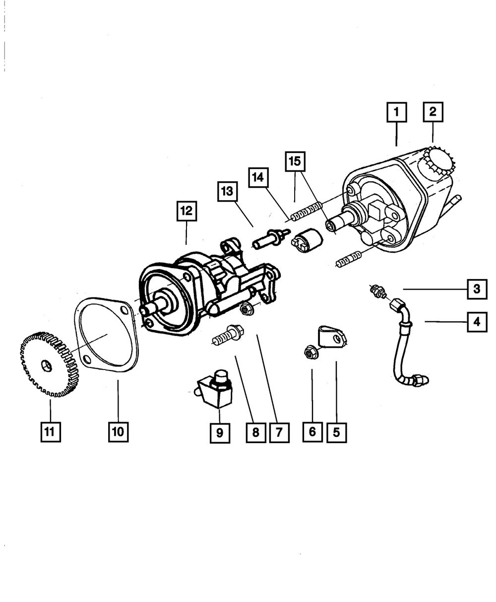 2001-2002 Dodge Power Steering Pump 4883960AB | Mopar America