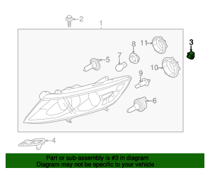 92191-2T100 - Headlamp Assembly Clip 2011-2015 Kia Optima | Kia.Parts Store