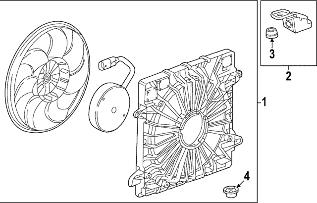 2023-2024 GM Fan Assembly 86824309 GM | GMPartsDirect.com