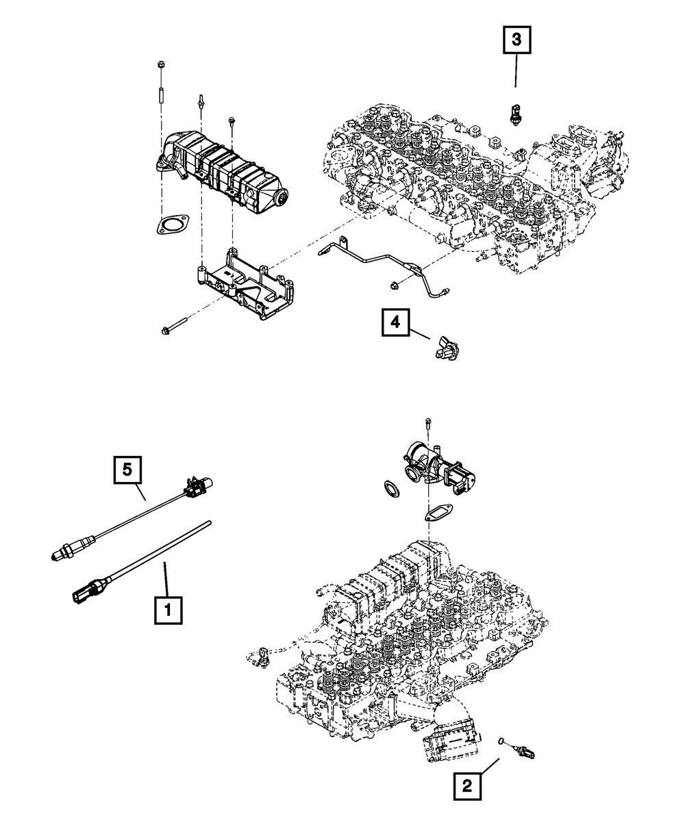 2007-2012 Mopar Exhaust Temperature Sensor 5149085AC | TascaParts.com