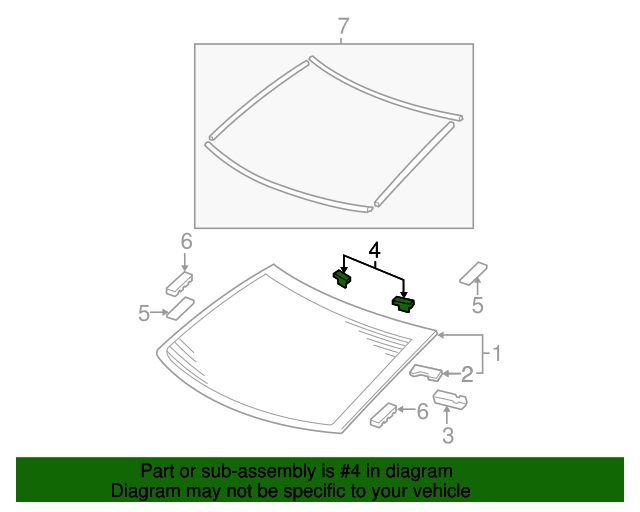 91568-SNA-003 - Back Glass Fastener 2006-2011 Honda Civic | Honda Parts ...