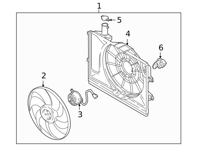 2022 Hyundai Shroud Assembly 25350-J9900 | OEM Parts Online