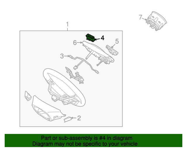 96440-2K005 - Cruise Switch - 2012-2013 Kia Soul | Kia Auto Parts