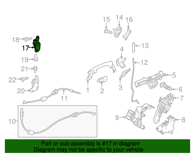 205-730-06-37 - Upper Hinge - 2016-2022 Mercedes-Benz | World Mercedes ...