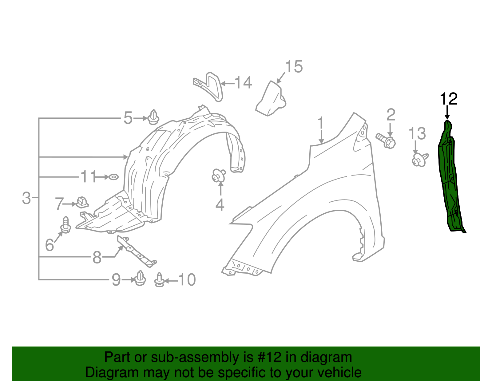 2017-2023 Subaru Rear Cover 59140FL000 | Subaru Parts Store