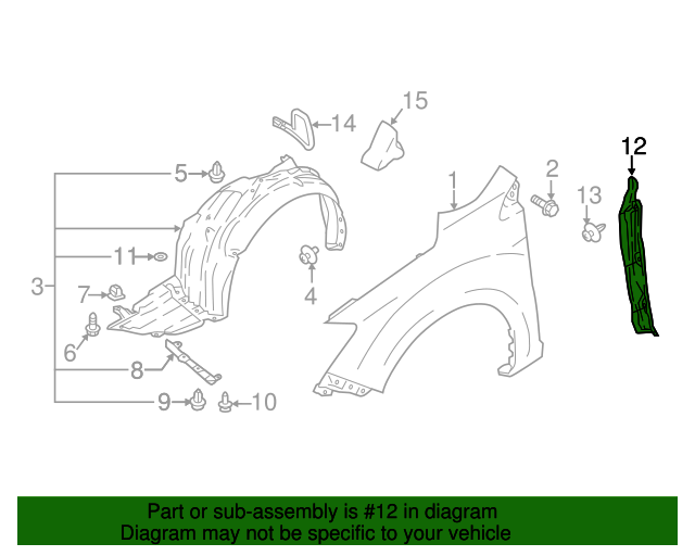 2017-2023 Subaru Rear Cover 59140FL000 | Subaru Parts Store