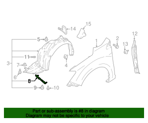 2017-2020 Subaru Impreza Retainer Plate - Passenger Side (RH ...