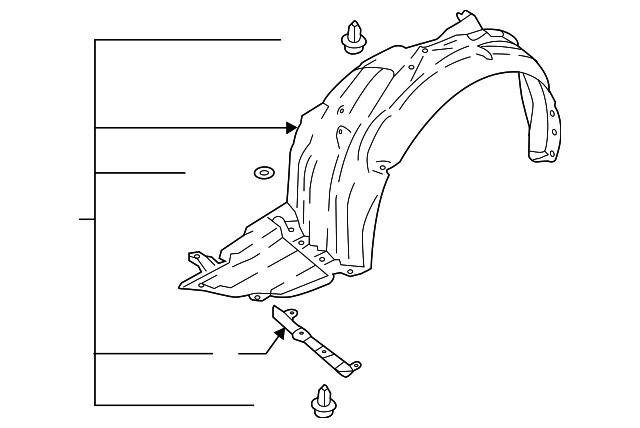 2017-2023 Subaru Impreza Fender Liner 59110FL00A | Subaru Parts Plus