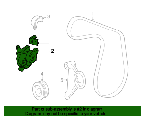 2010-2012 Lexus HS250h Serpentine Tensioner 16620-28050 | OEM Parts Online