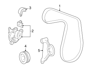 2010-2012 Lexus HS250h Serpentine Tensioner 16620-28050 | OEM Parts Online