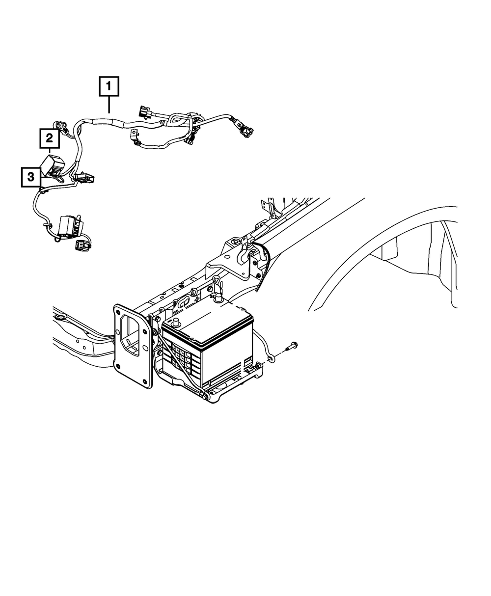 2007-2010 Mopar Battery Wiring 4795599AG | TascaParts.com