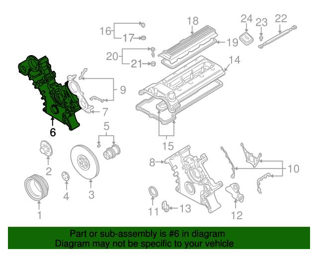 Genuine BMW 11-14-1-407-574 | Timing Cover | FREE Shipping on Most ...