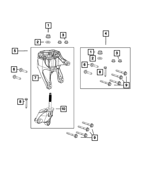Engine Mounting for 2015 Ram ProMaster 1500 | DodgeParts.com