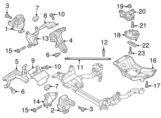 8K0-399-151-DK - Trans Mount 2013-2017 Audi S5 | Audi OEM Parts