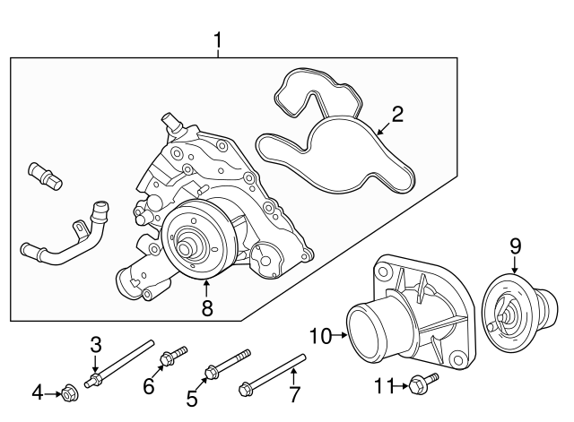 2014-2024 Ram Water Pump 04893133AF | Mopar Parts Canada