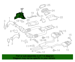 222-682-01-71 - Floor Pan Heat Shield 2014-2020 Mercedes-Benz ...