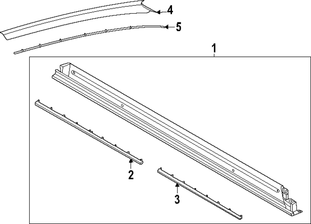 2024-2025 Lincoln Nautilus Weatherstrip Door Lower R2TZ-5820759-A | OEM ...