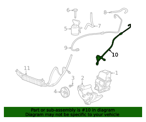 84371432 - Power Brake Booster Outlet Hose Assembly 2017-2024 GM ...