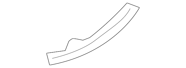 2013-2017 Hyundai Elantra GT Cowl Grille Side Cover 86154-A5000 ...