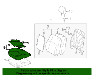 2011-2013 Toyota 4Runner Cushion Cover 71071-35B11-C3 | Toyota Parts Center
