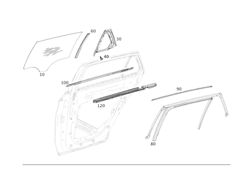 Rear Door Window System for 2017 Mercedes-Benz GLC 300 | Mercedes-Benz ...