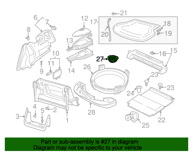 Genuine Storage Tray Knob for 1999-2004 Saab | Part# 12791335 | Over 30 ...