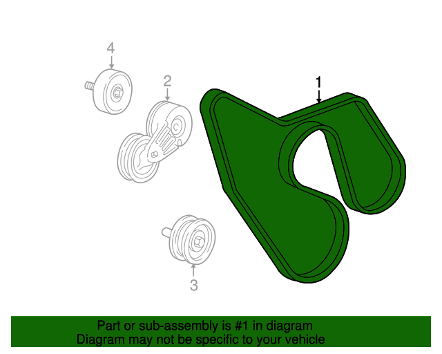 12617797 - OEM GM BELT GMPartsCenter.net | GM Parts Center