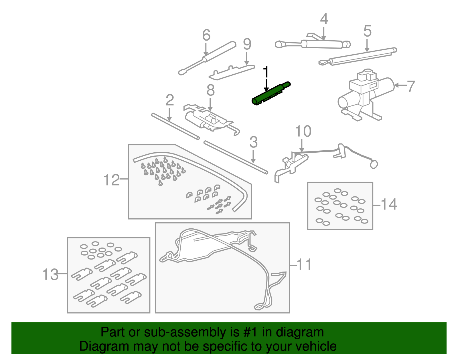 C2P7535 - High-Quality Convertible Top Hydraulic Cylinder for 2007-2015 ...