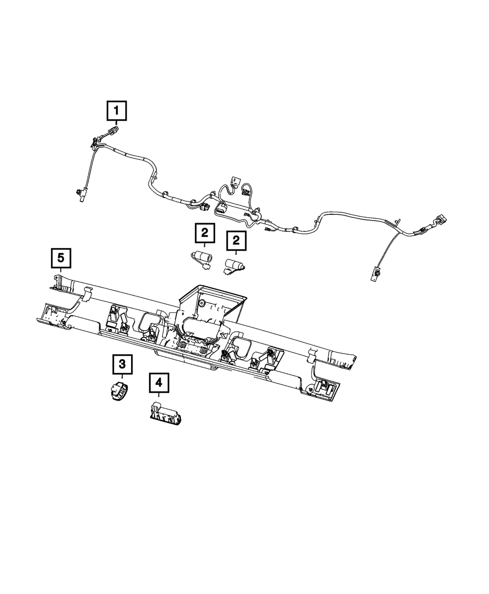 68584393AA - Air Bag Control Switch 2024-2025 Jeep Wrangler | Big 3 ...