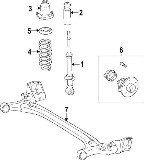 Rear Suspension for 2016 Toyota Corolla | Toyota Parts Express