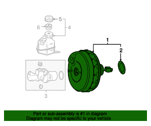 Power Brake Booster - Part #005-430-85-30 | Mercedes Parts Center