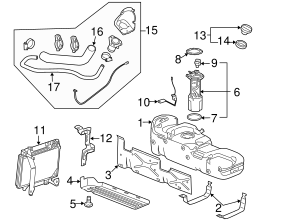 2008-2010 GM Fuel Pump and Level Sensor Module with Seal 19206539 | OEM ...
