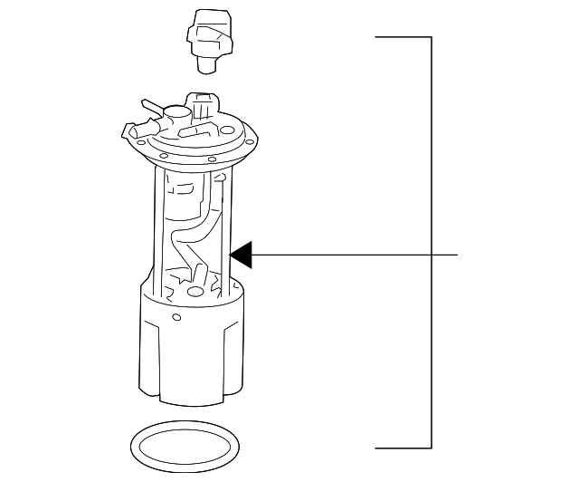 19206539 - Fuel Pump and Level Sensor Module with Seal - 2008-2010 GM ...
