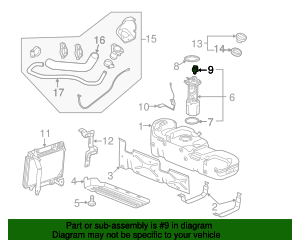 2008-2010 GM Fuel Pump Module without Fuel Level Sensor, with Seal ...