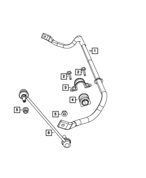 4743669AC - Stabilizer Bar Link 2001-2020 Mopar | Mopar Wholesale Parts
