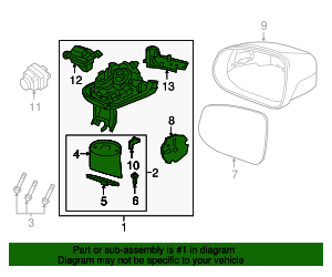 2016-2020 Volvo XC90 Mirror Assembly 31385640 | TascaParts.com