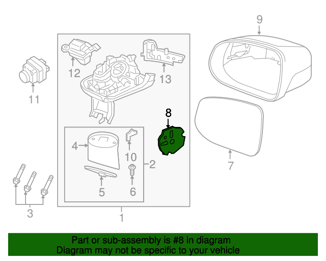 Genuine Mirror Motor for 2016-2024 Volvo | Part# 31402433 | Over 30% ...