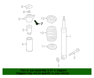 2014-2025 Audi Shock Mount Bolt N-912-225-01 | OEM Parts Online